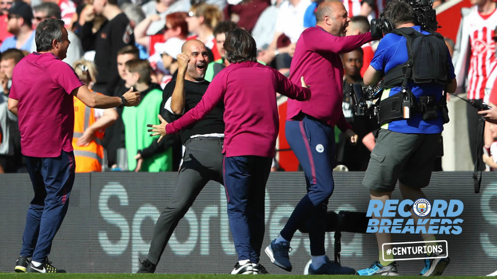 Centurions! Guardiola on 'unique' achievement