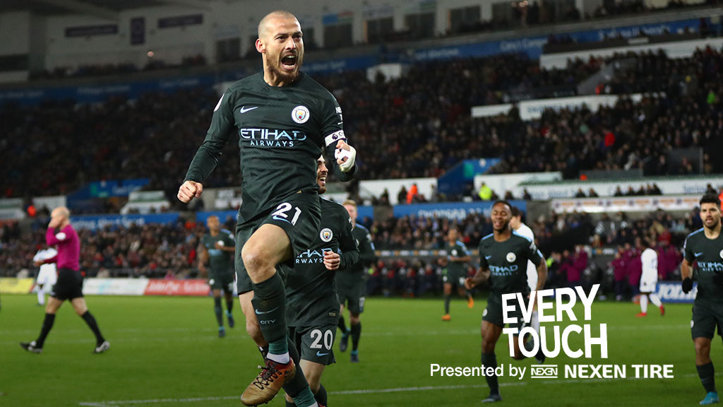 Every Touch: David Silva v Swansea