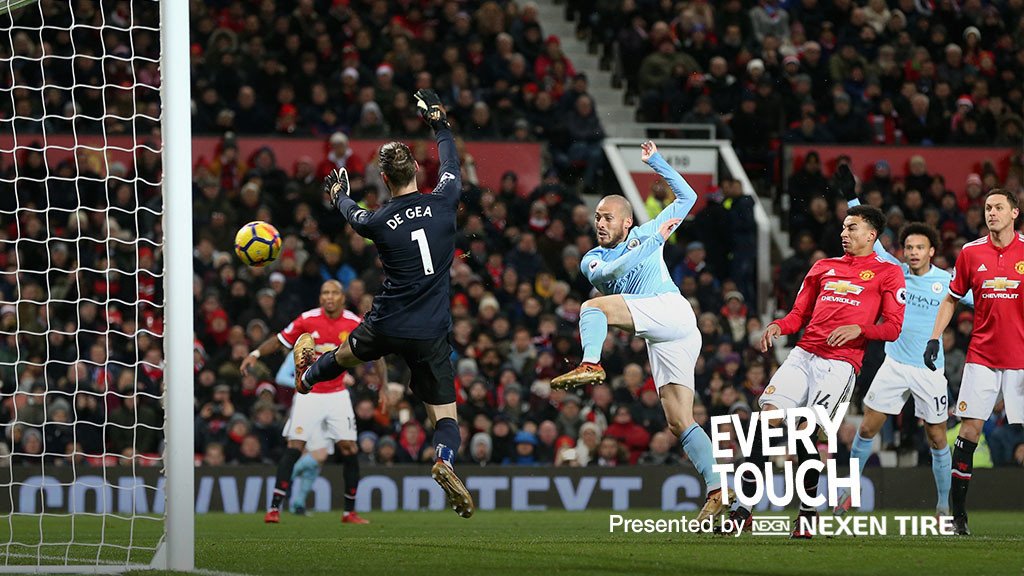 Every touch: David Silva v Manchester United