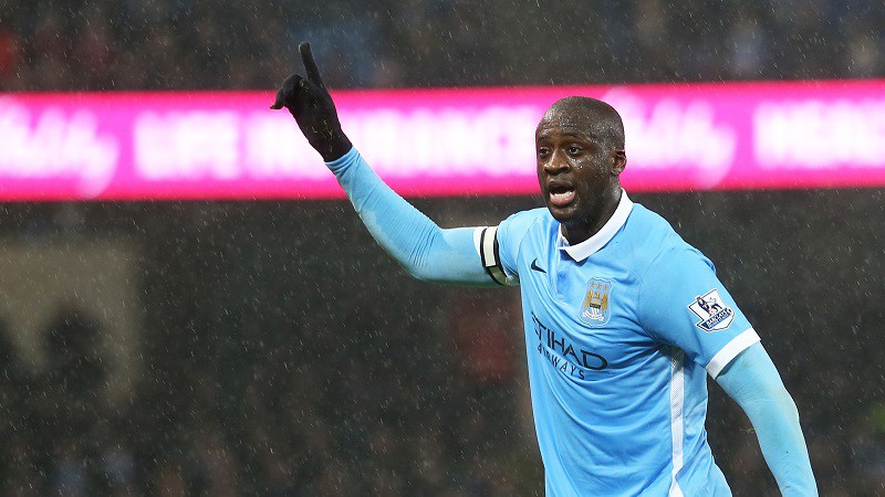 Yaya claiming winning goal!
