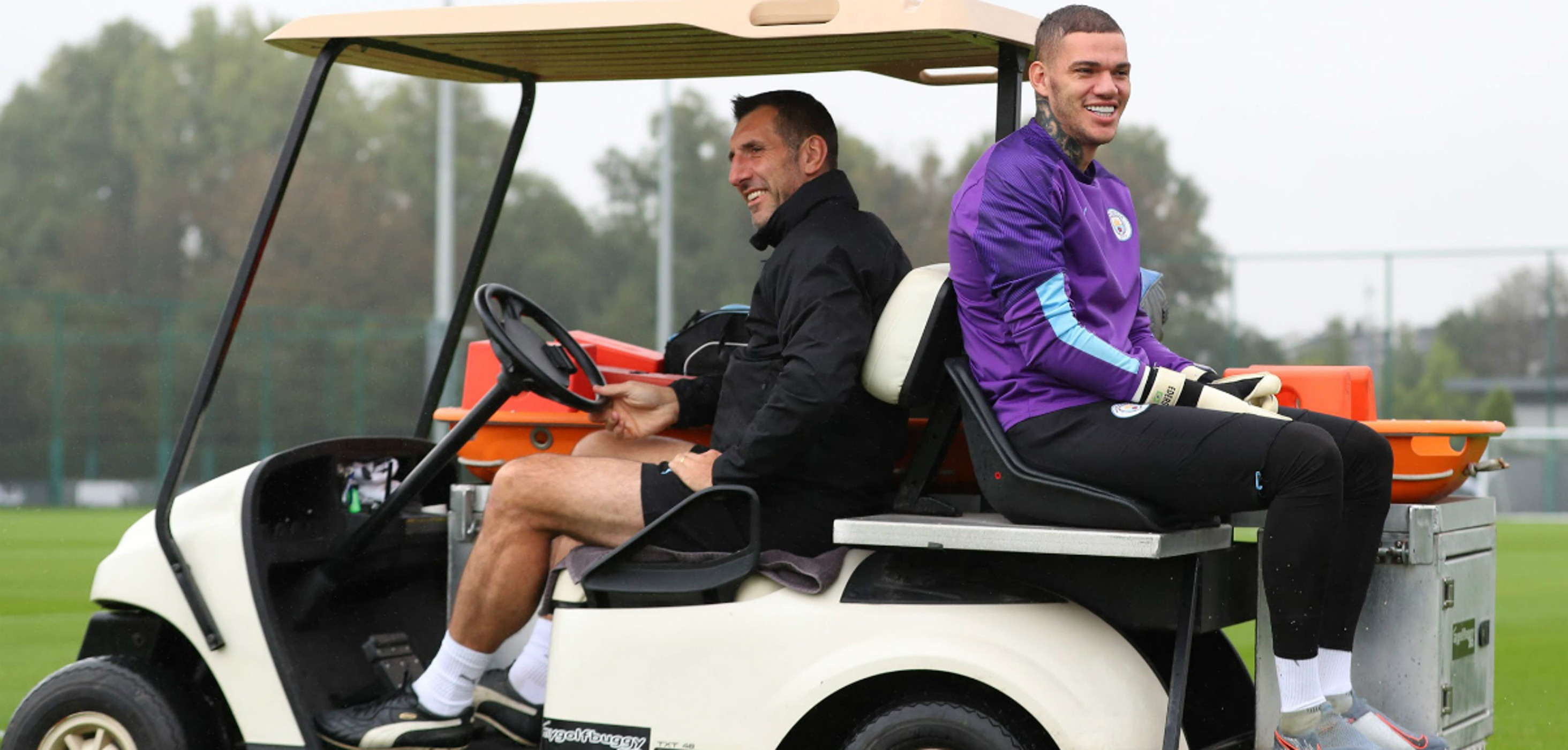 Training: Soaked smiles ahead of Wolves